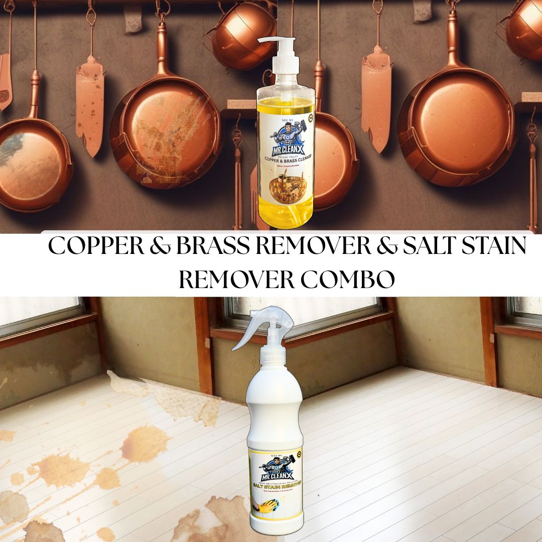 Shine & Spark Combo Pack – Salt Stain Remover + Copper & Brass Cleaner ...